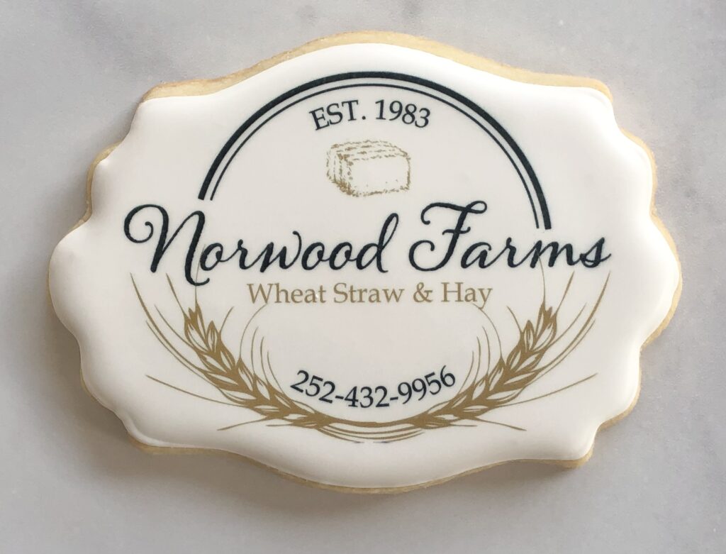 Custom Logo Cookies ~ Plaque Shape Sugar Cookies | Geneva Baking Company
